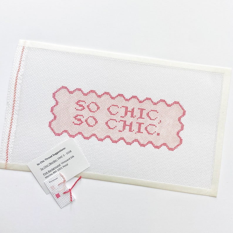 So Chic so Chic Needlepoint Canvas - Etsy