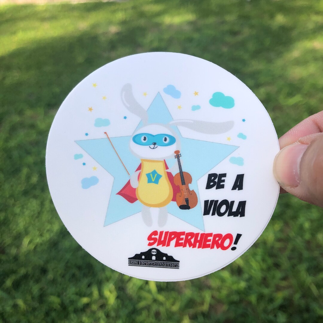 Viola Superhero Sticker Music Sticker Viola Sticker - Etsy UK