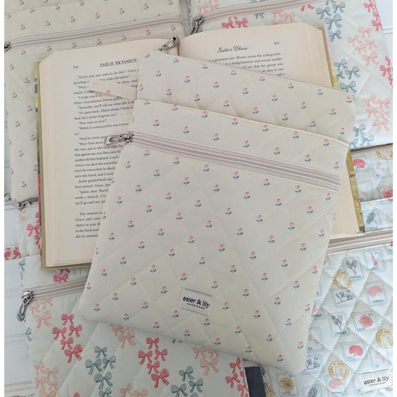 Book Sleeve Pink Zipper - Etsy