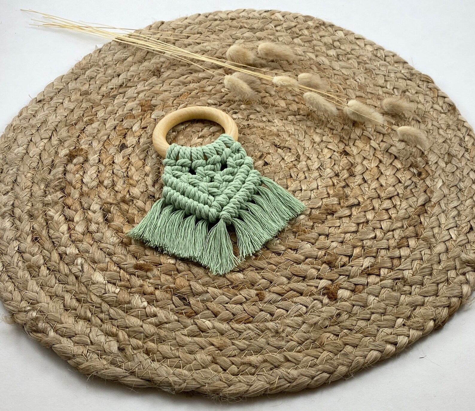 Macrame Baby Teether Wooden Baby Teether Baby Teether - Etsy