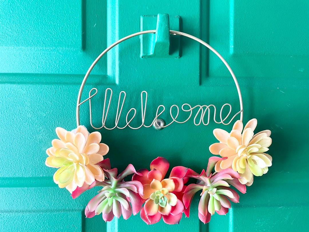 Succulent Welcome Sign - Etsy