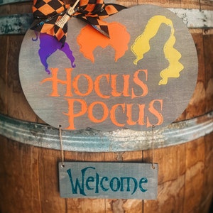 Hocus Pocus Welcome Sign - Etsy
