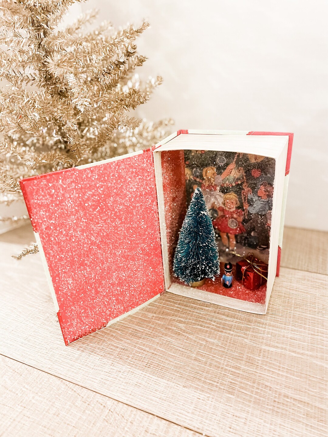 Santa's Nice List Book Diorama Large - Etsy