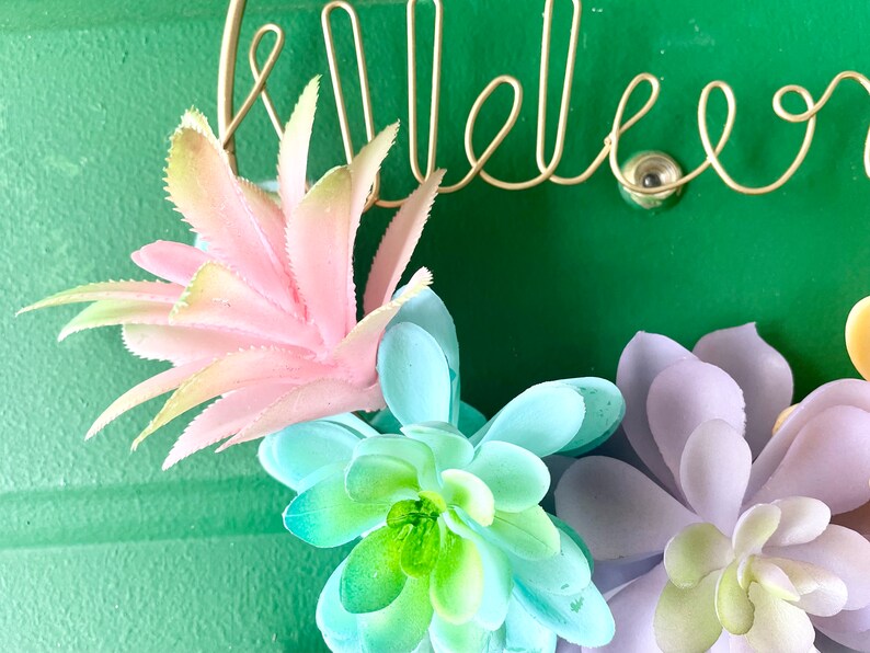 Succulent Welcome Sign | Etsy