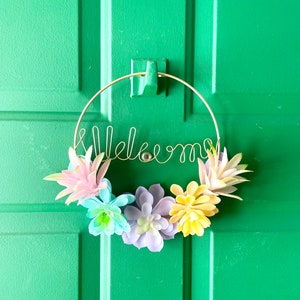 Succulent Welcome Sign | Etsy