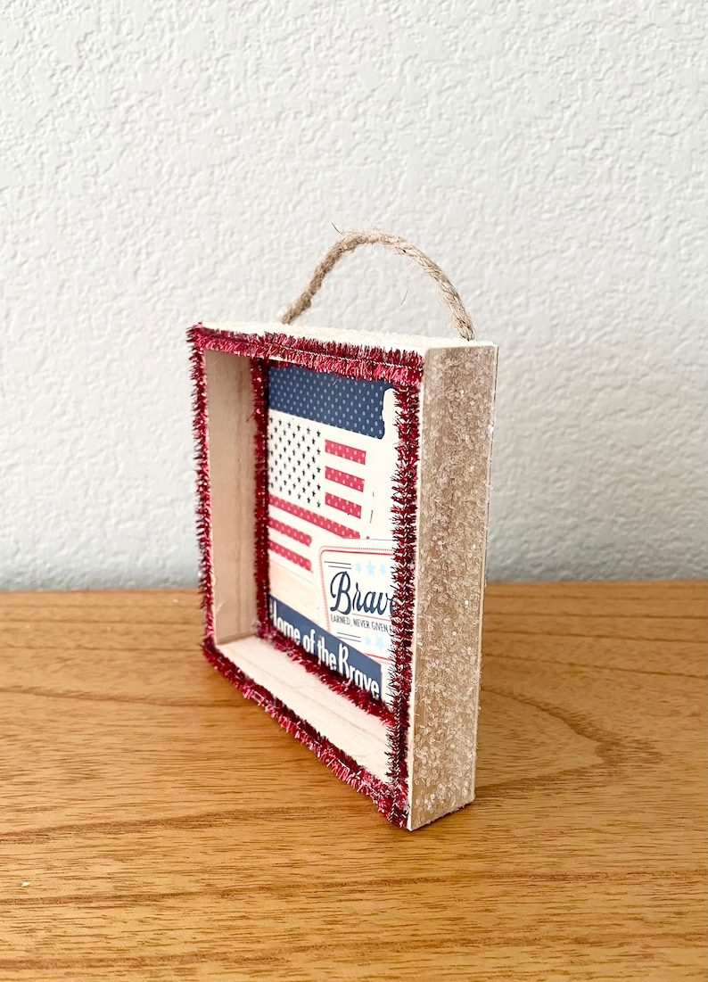 Home of the Brave Shadow Box - Etsy