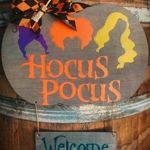 Hocus Pocus Welcome Sign - Etsy