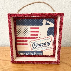 Home of the Brave Shadow Box - Etsy
