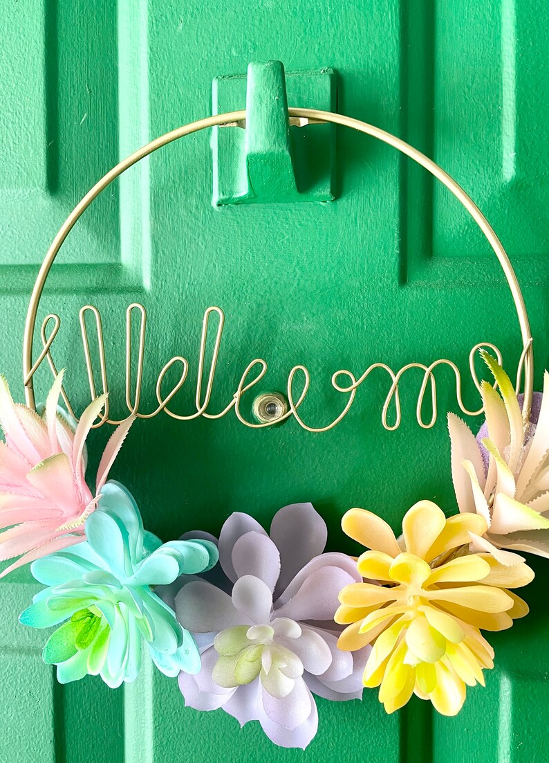 Succulent Welcome Sign | Etsy