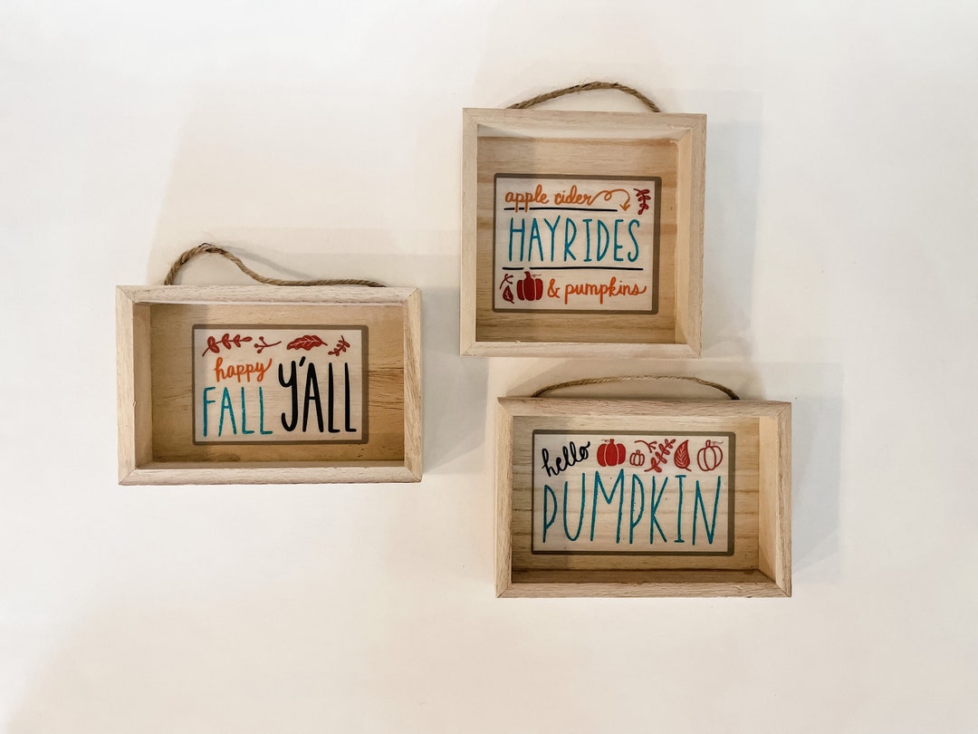 Fall Shadow Boxes - Set of 3 - Etsy