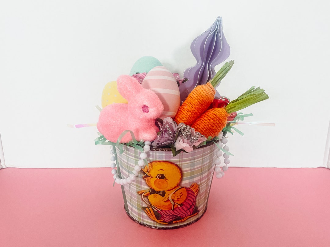 Vintage Inspired Easter Bucket Display - Etsy
