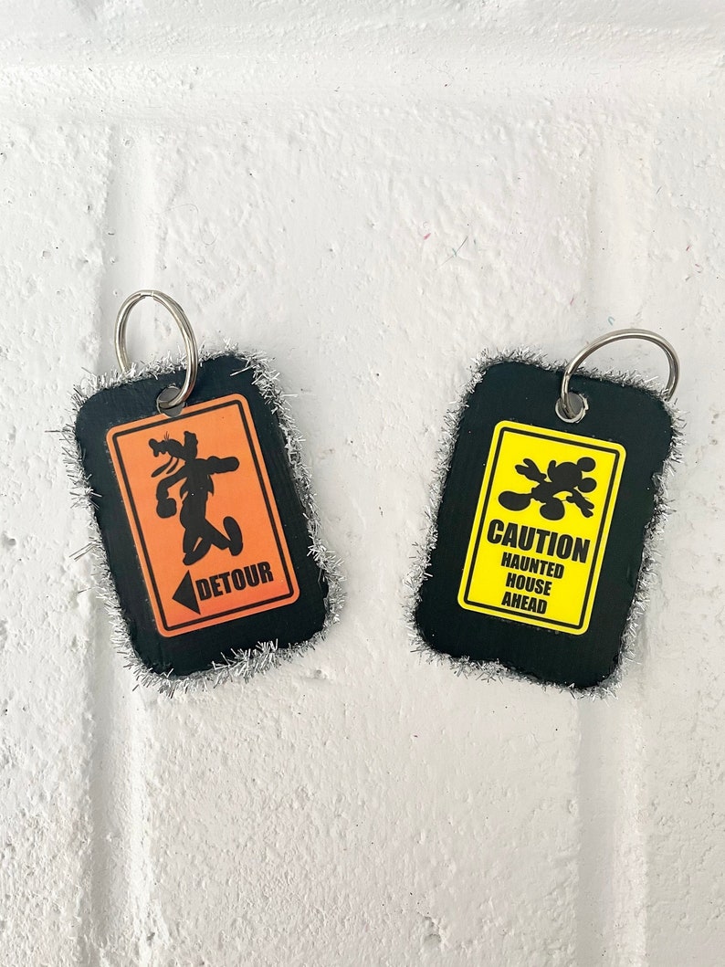 Disney Road Sign Keychains - Etsy