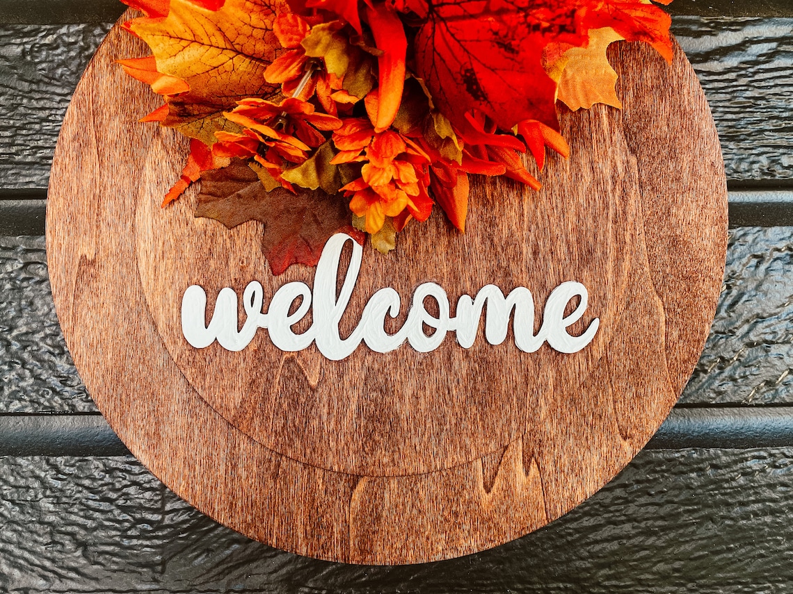 Fall Welcome Sign - Etsy