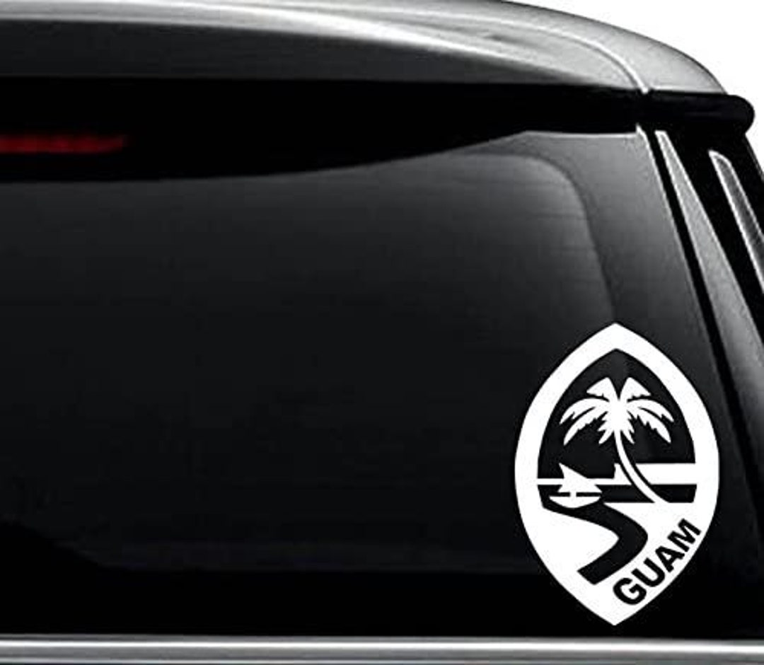 Seal of Guam Decal Sticker for Use on Laptop, Helmet, Car, Truck ...