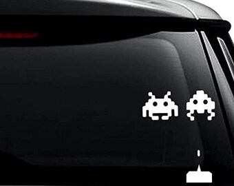 Space Invaders Wall Decal - Etsy