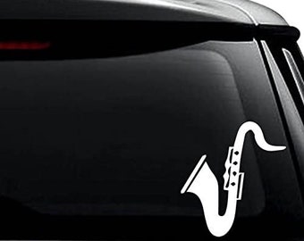 Saxophone Car Decal - Etsy