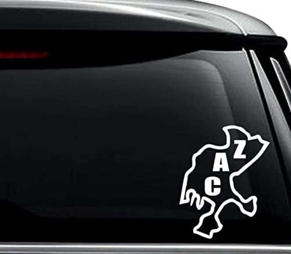 ZAC Zacatecas Mexico State Decal Sticker for Use on Laptop, Helmet, Car ...