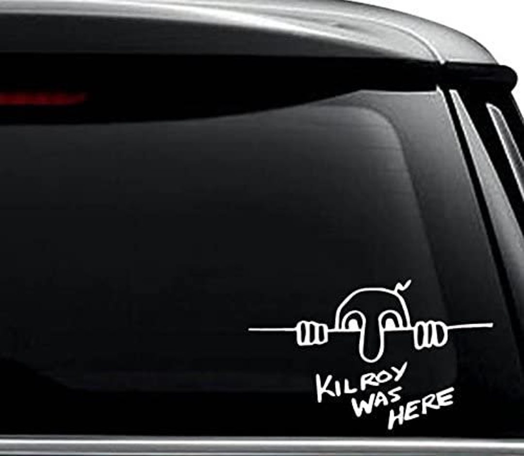 Kilroy Was Here Decal Sticker for Use on Laptop, Helmet, Car, Truck ...