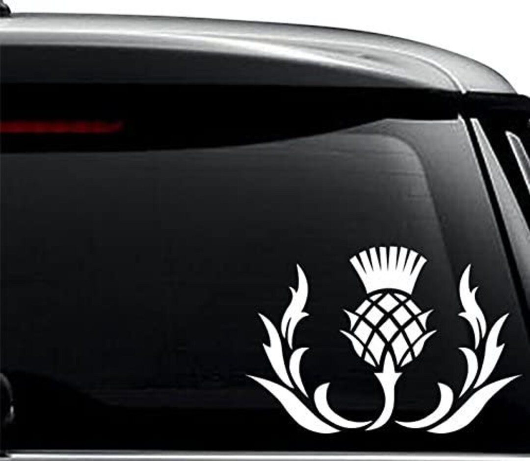 Thistle Flower Scotland Scottish Decal Sticker for Use on Laptop ...