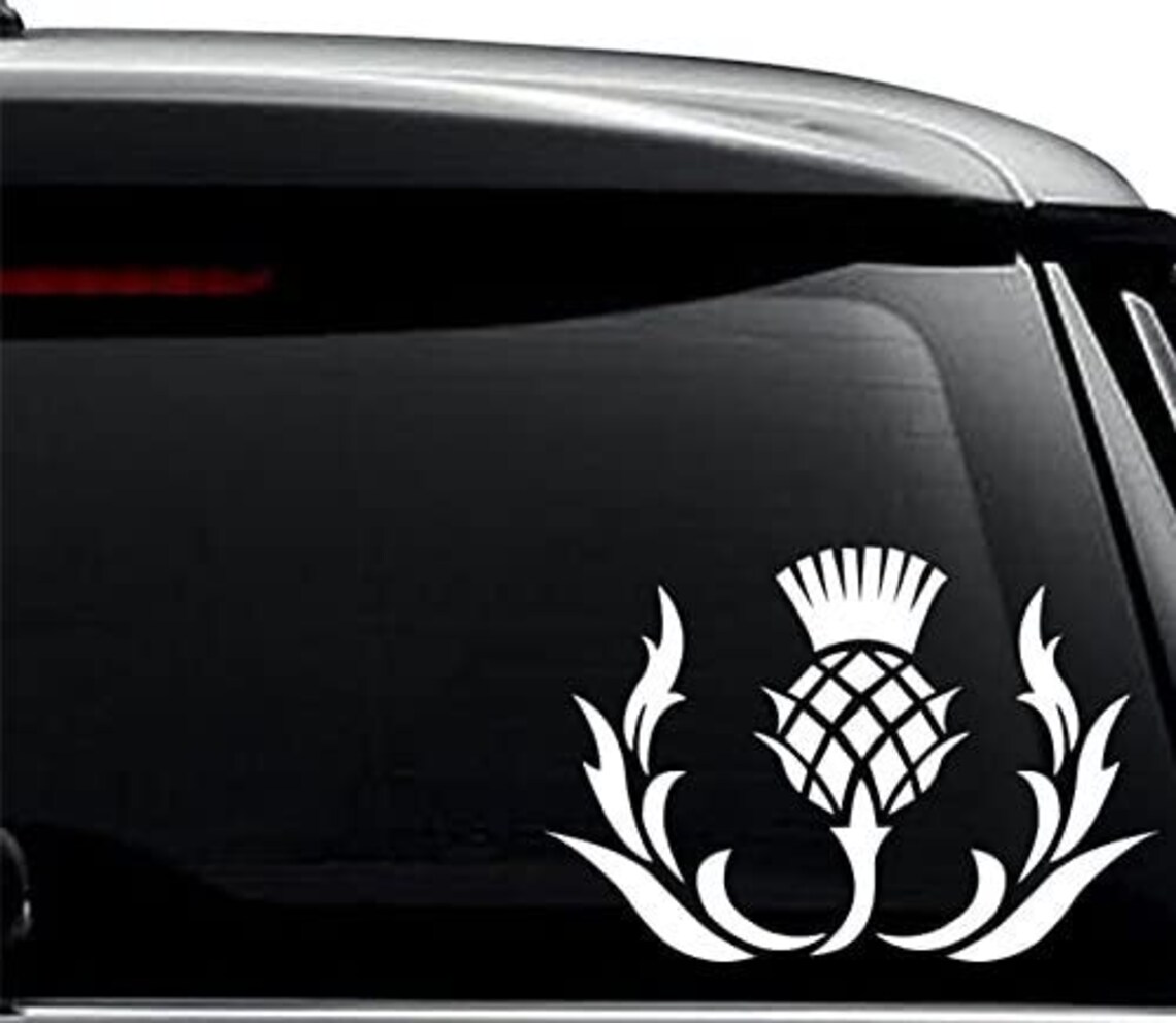Thistle Flower Scotland Scottish Decal Sticker for Use on | Etsy