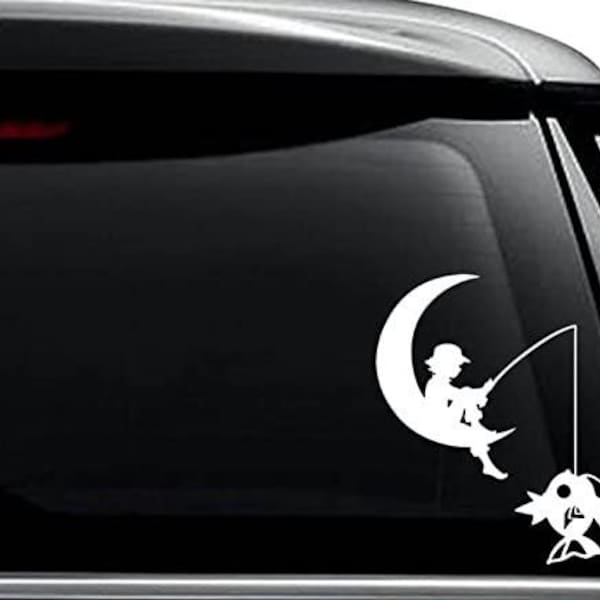 Boy Fishing Wall Decal - Etsy