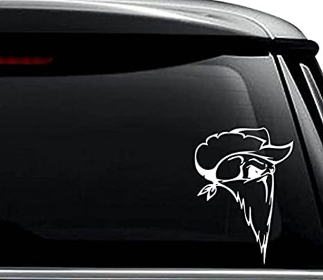 Bandit Skull Decal Sticker for Use on Laptop, Helmet, Car, Truck ...