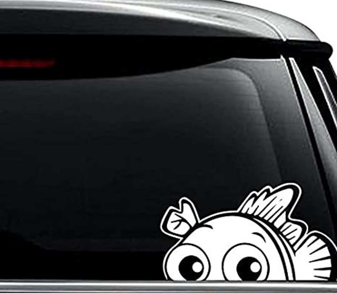 Peeking Clown Fish Fish Decal Sticker for Use on Laptop - Etsy