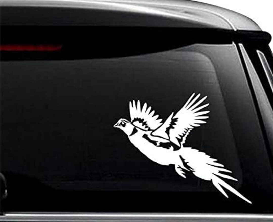 Pheasant Bird Hunting Decal Sticker for Use on Laptop, Helmet, Car ...