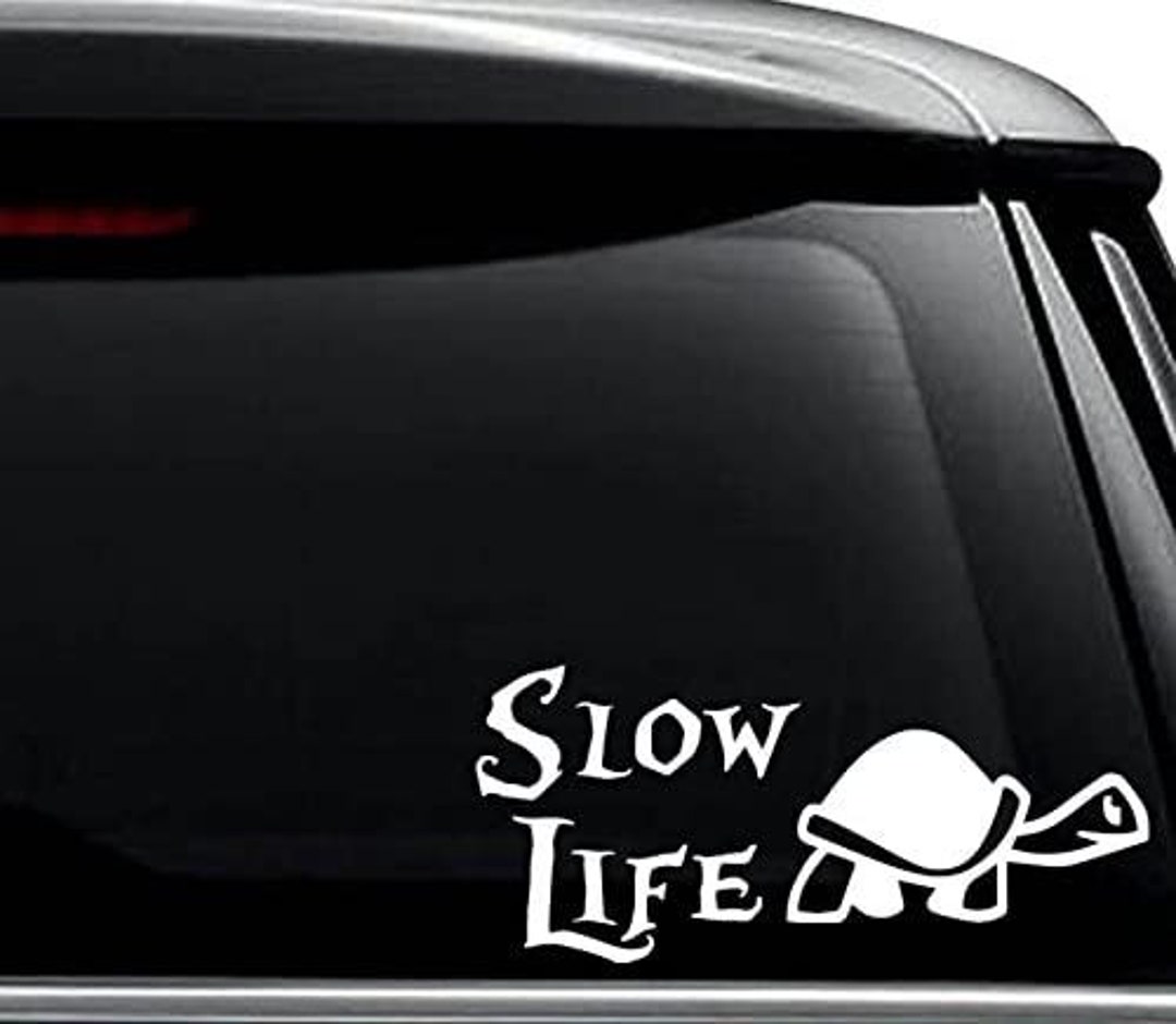 Slow Life Turtle JDM Japanese Decal Sticker for Use on Laptop - Etsy