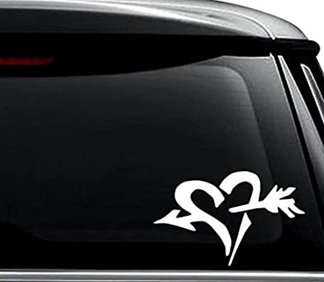 Heart Arrow Decal Sticker for Use on Laptop, Helmet, Car, Truck ...