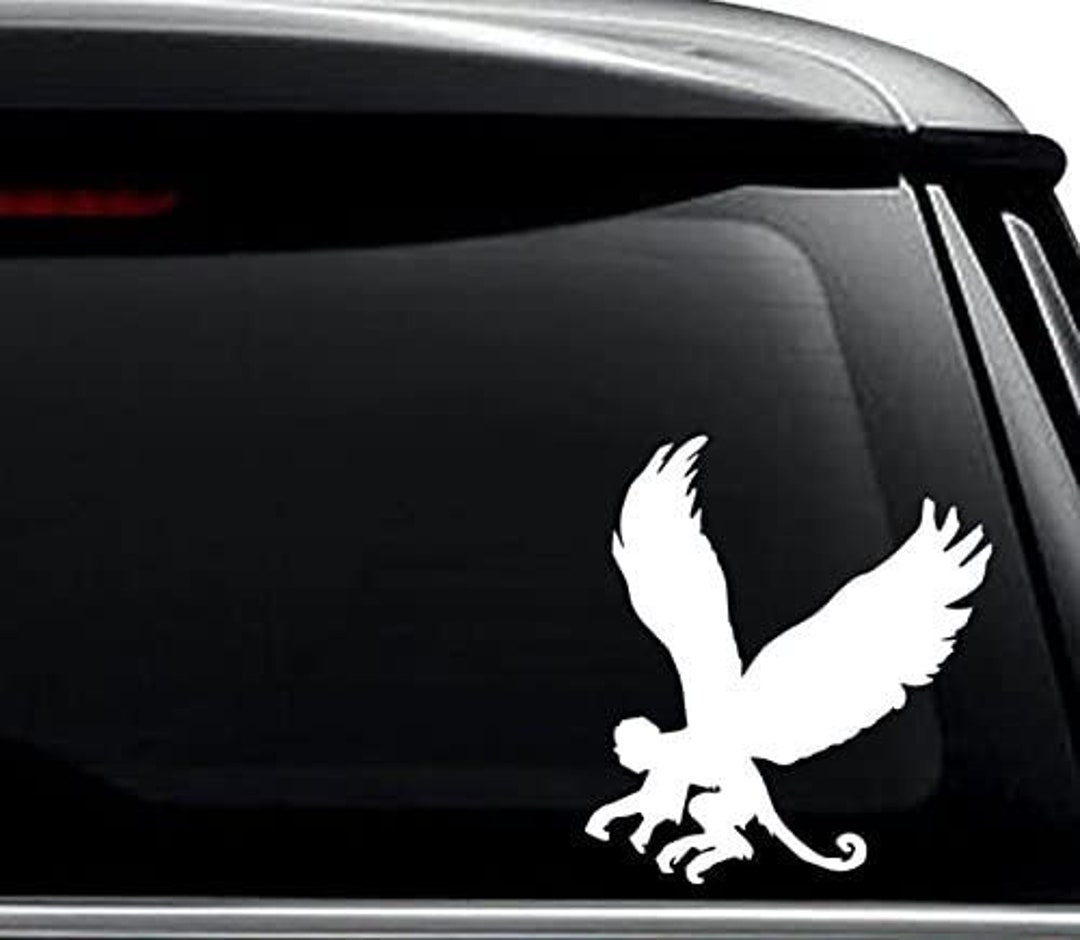 Flying Monkey Animal Decal Sticker for Use on Laptop, Helmet, Car ...