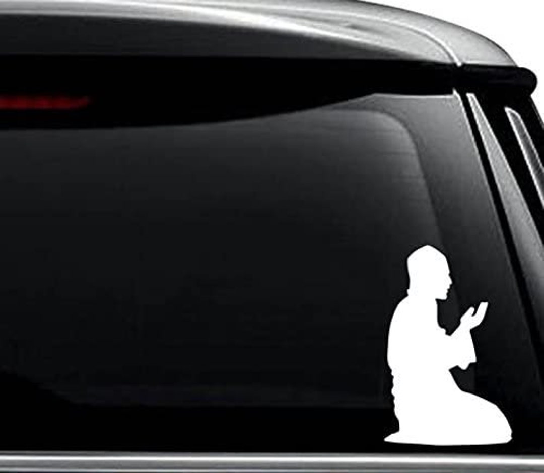 Muslim Praying Islamic Decal Sticker for Use on Laptop, Helmet, Car ...