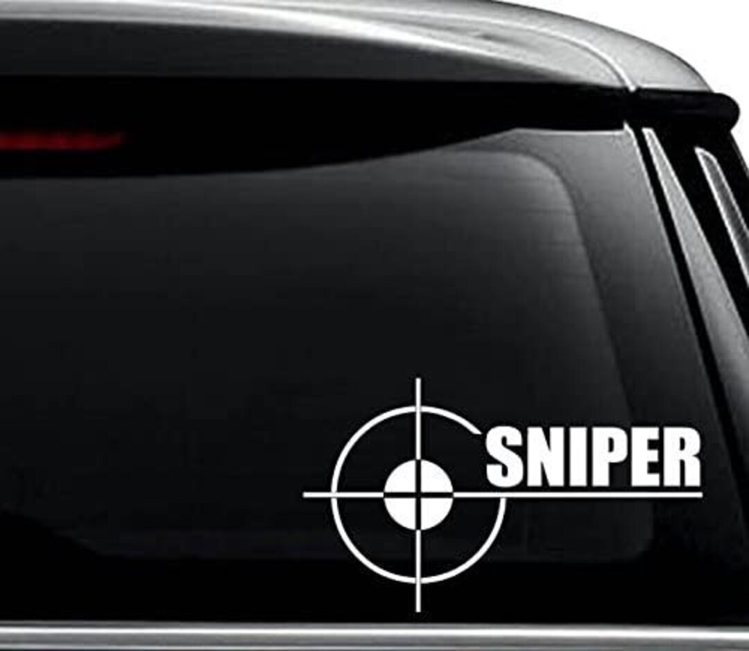 Sniper Crosshairs Target Scope Decal Sticker for Use on Laptop, Helmet ...