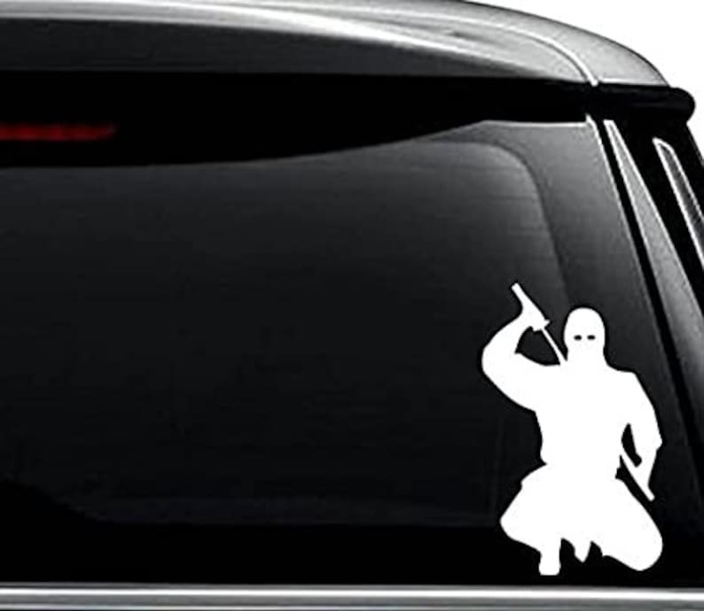 Ninja Warrior Japanese Decal Sticker for Use on Laptop, Helmet, Car ...