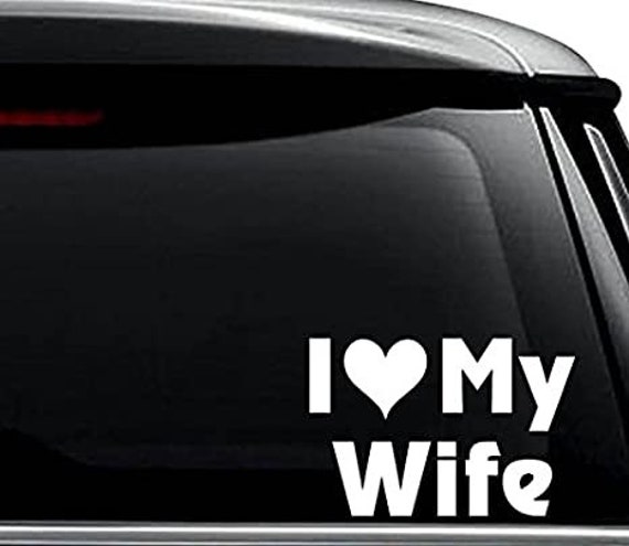 I Love My Wife Decal Sticker for Use on Laptop Helmet Car - Etsy