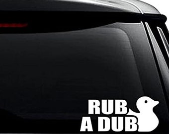 Rub A Dub Sticker Vinyl Decal - Etsy