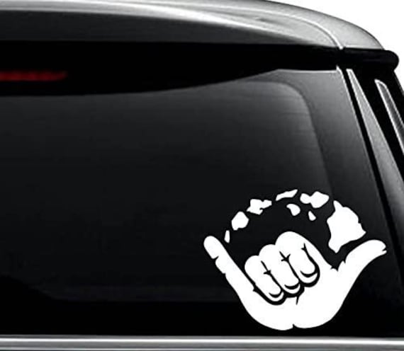 Shaka Hand Hawaii Islands Decal Sticker for Use on Laptop | Etsy