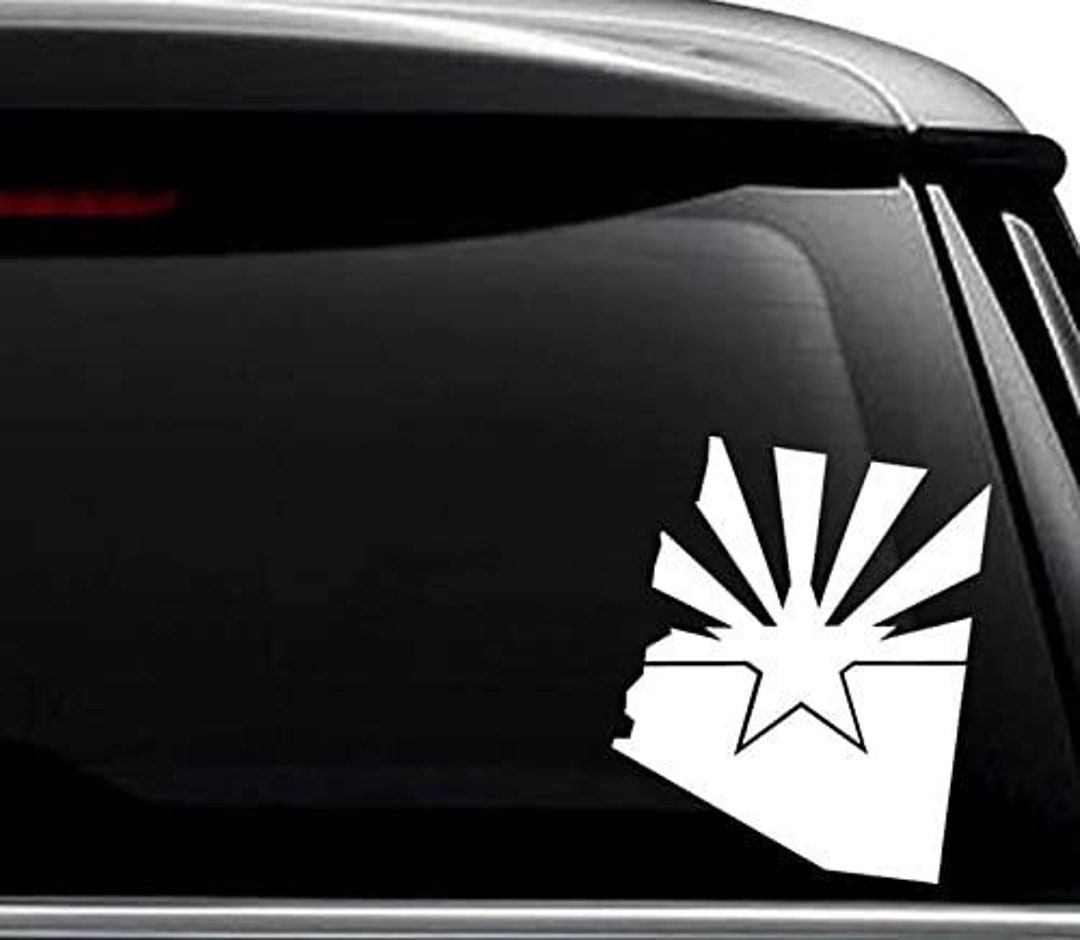 Arizona State Star Decal Sticker for Use on Laptop, Helmet, Car, Truck ...