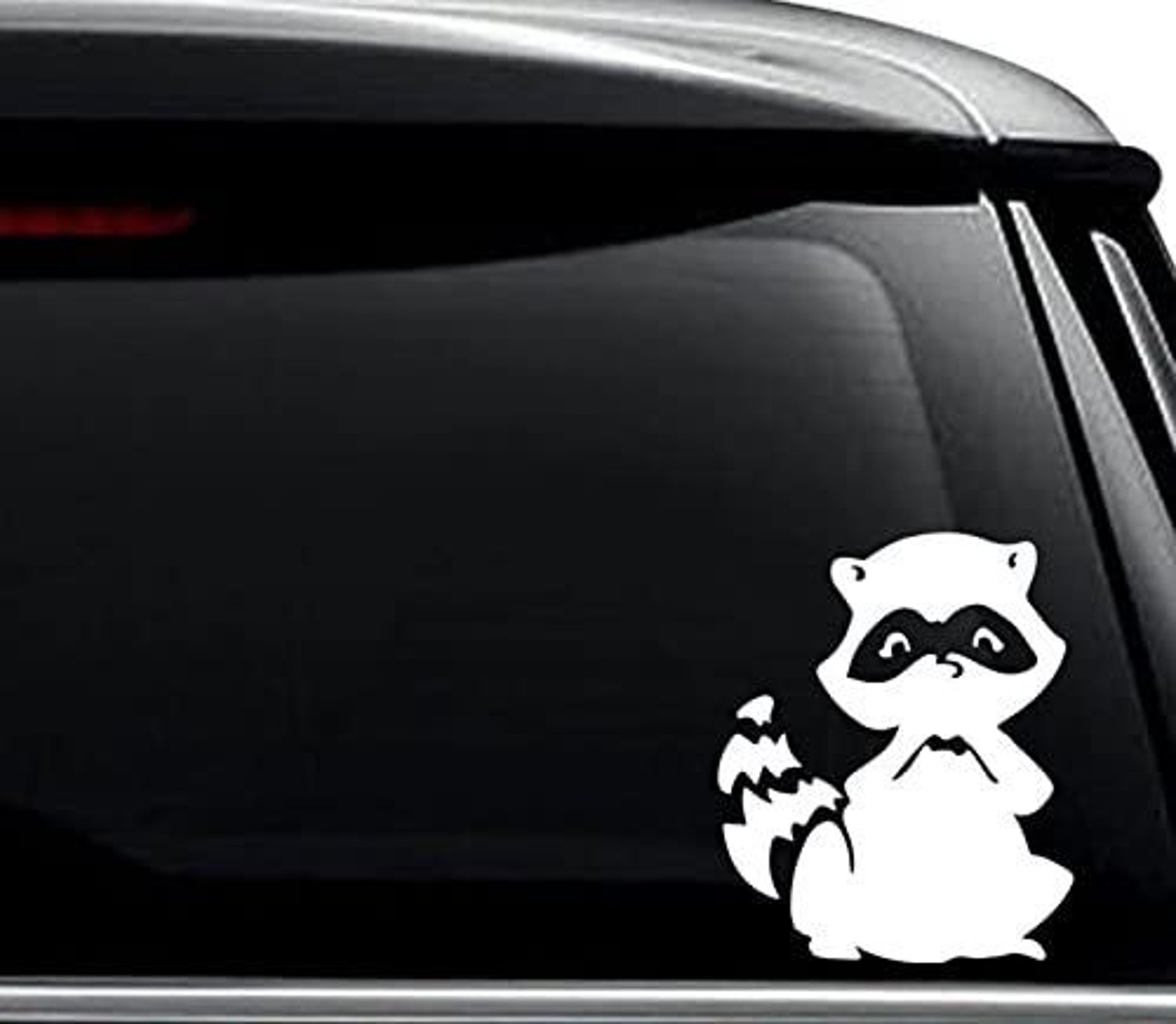 Cute Raccoon Animal Decal Sticker for Use on Laptop Helmet - Etsy