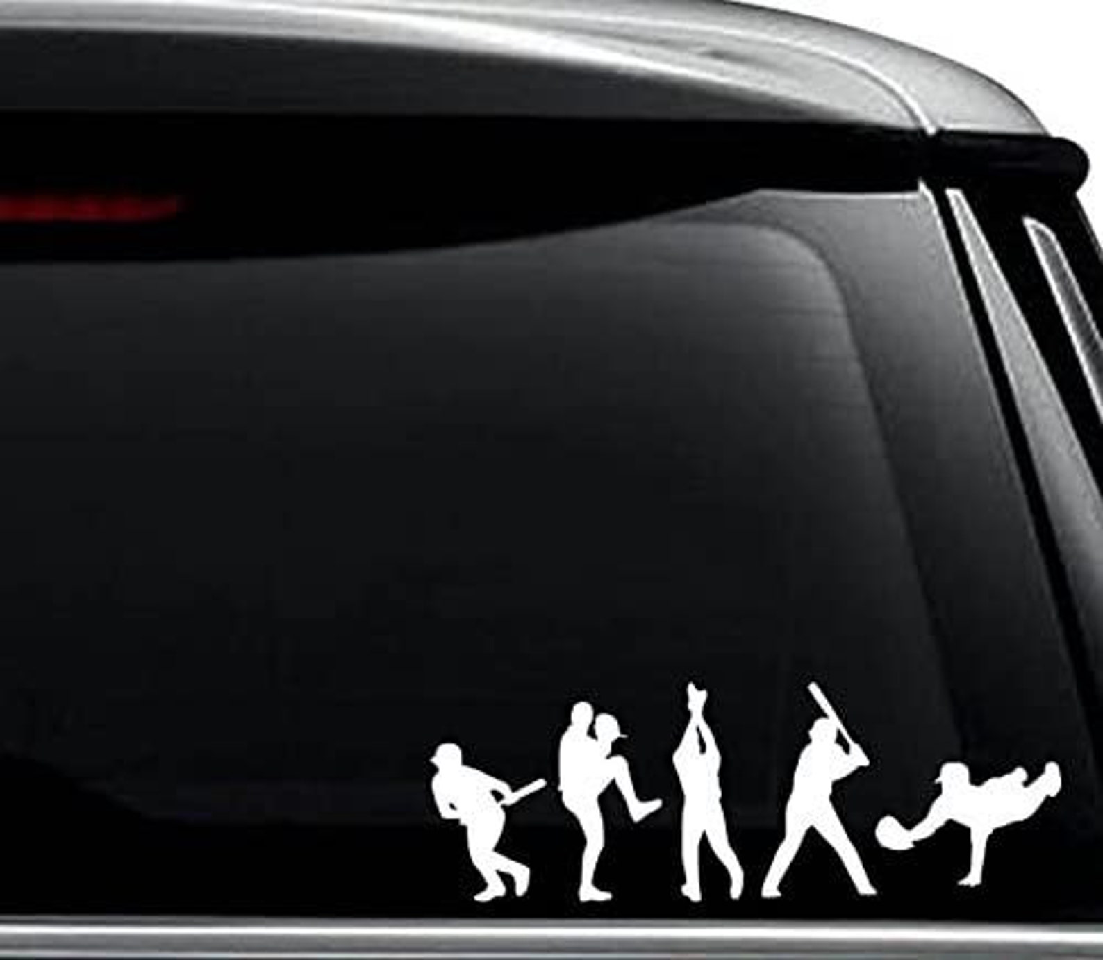 Baseball Players Decal Sticker for Use on Laptop, Helmet, Car, Truck ...