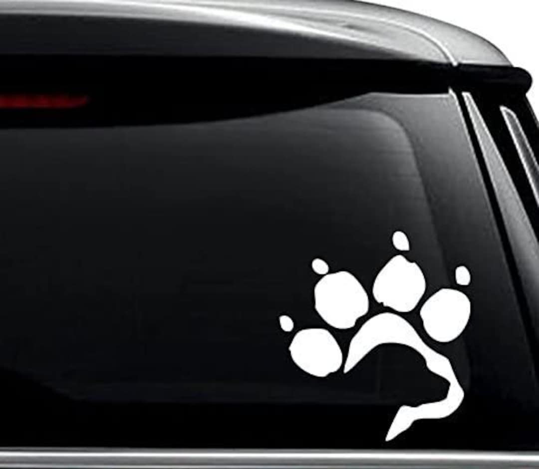 Labrador Retriever Dog Paw Print Pet Decal Sticker for Use on Laptop ...
