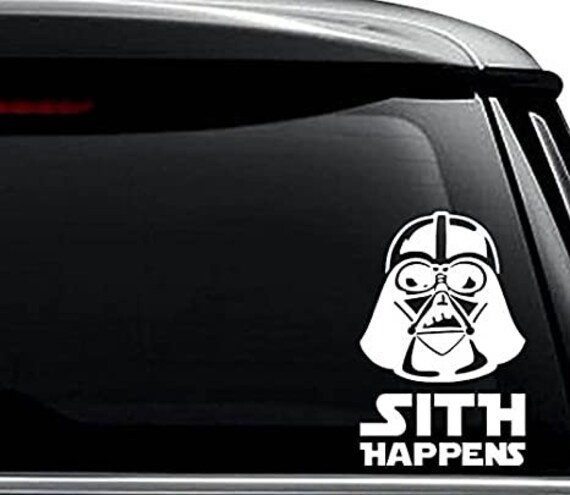 Sith Happens Darth Vader Decal Sticker for Use on Laptop | Etsy