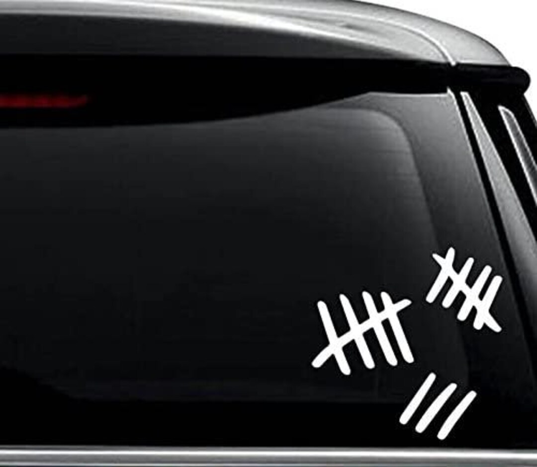 Tally Marks Silence Dr Who Decal Sticker for Use on Laptop, Helmet, Car ...