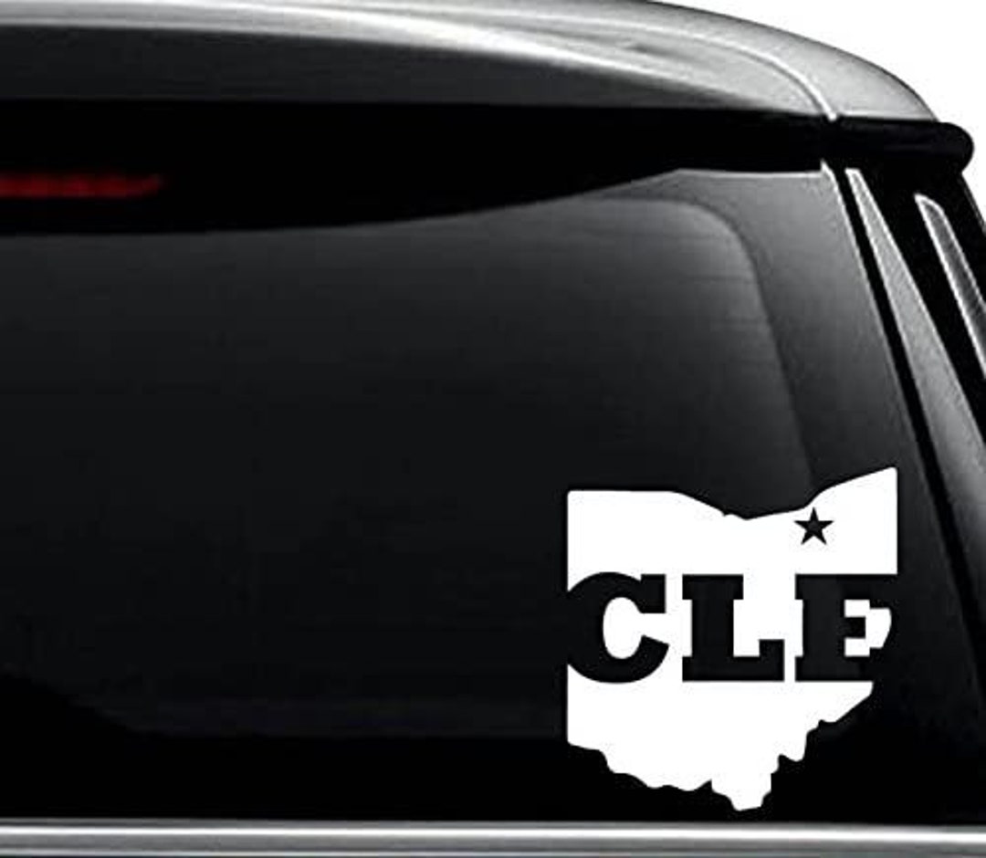 Cleveland Ohio City State Map Decal Sticker for Use on Laptop, Helmet ...