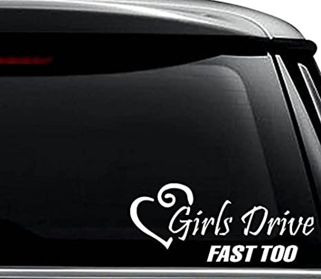 Girls Drive Fast Too JDM Japanese Decal Sticker for Use on Laptop ...