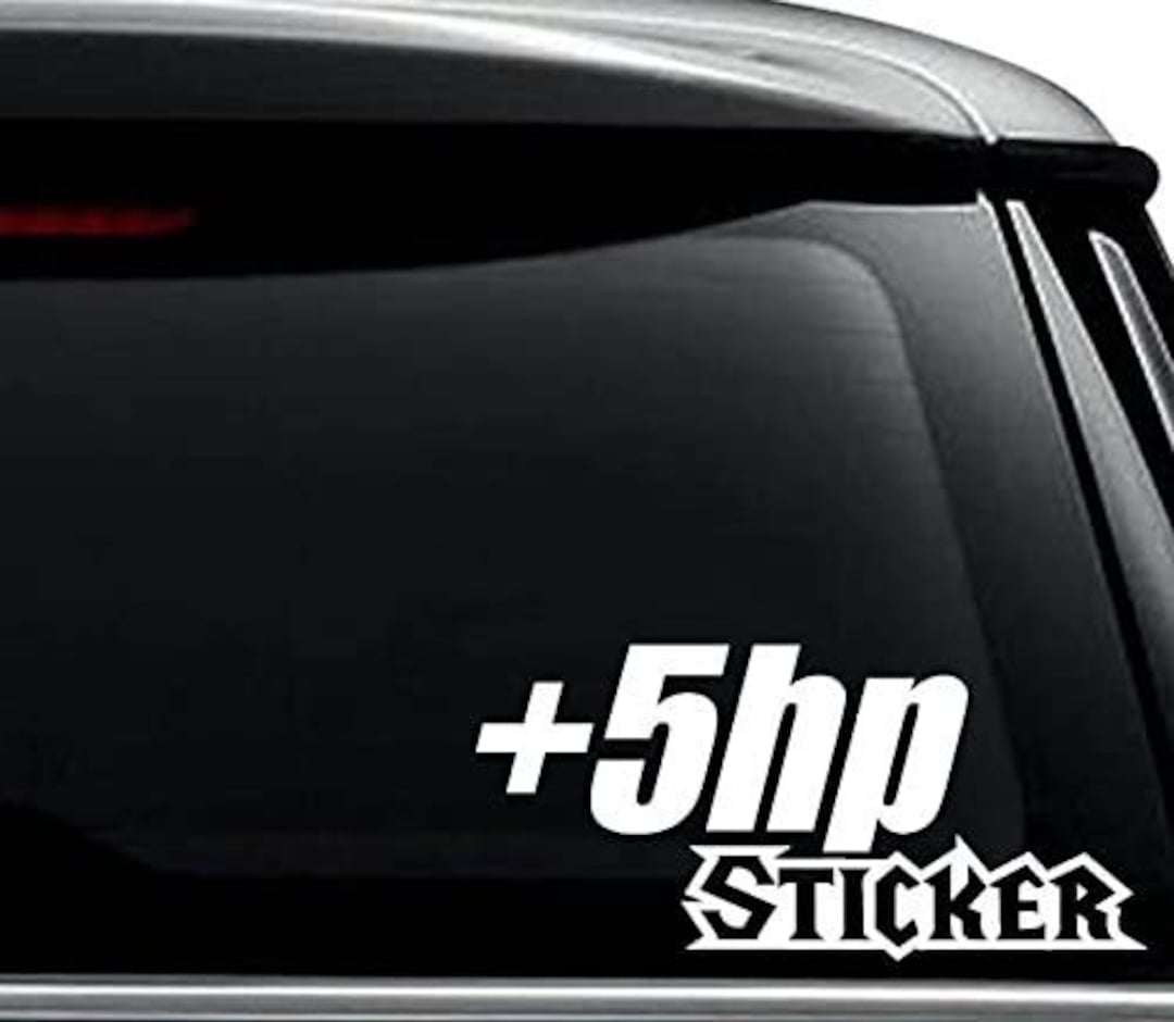 5hp Sticker Horsepower JDM Japanese Decal Sticker for Use on Laptop ...