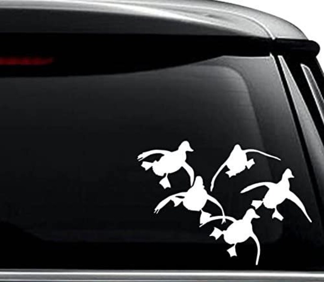 Flying Ducks Hunting Decal Sticker for Use on Laptop, Helmet, Car ...