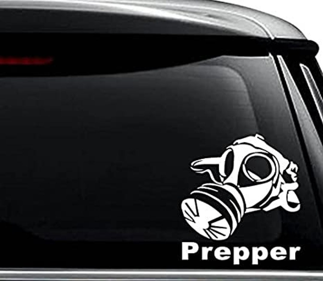 Gas Mask Doomsday Prepper Decal Sticker for Use on Laptop - Etsy