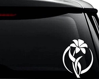 Lily Flower Car Decal - Etsy