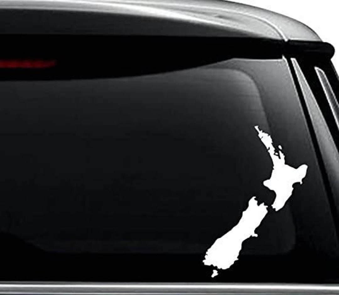 New Zealand Country Map Decal Sticker for Use on Laptop, Helmet, Car ...